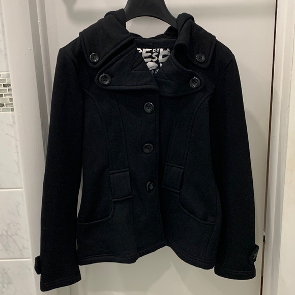 Sebby | Jackets & Coats | Black Sebby Jacket With Belt | Poshmark
